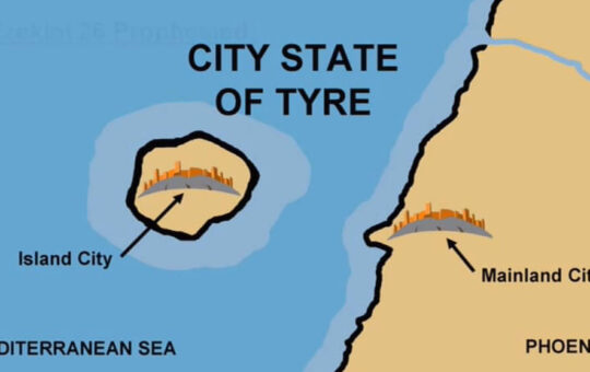 City Of Tyre Map